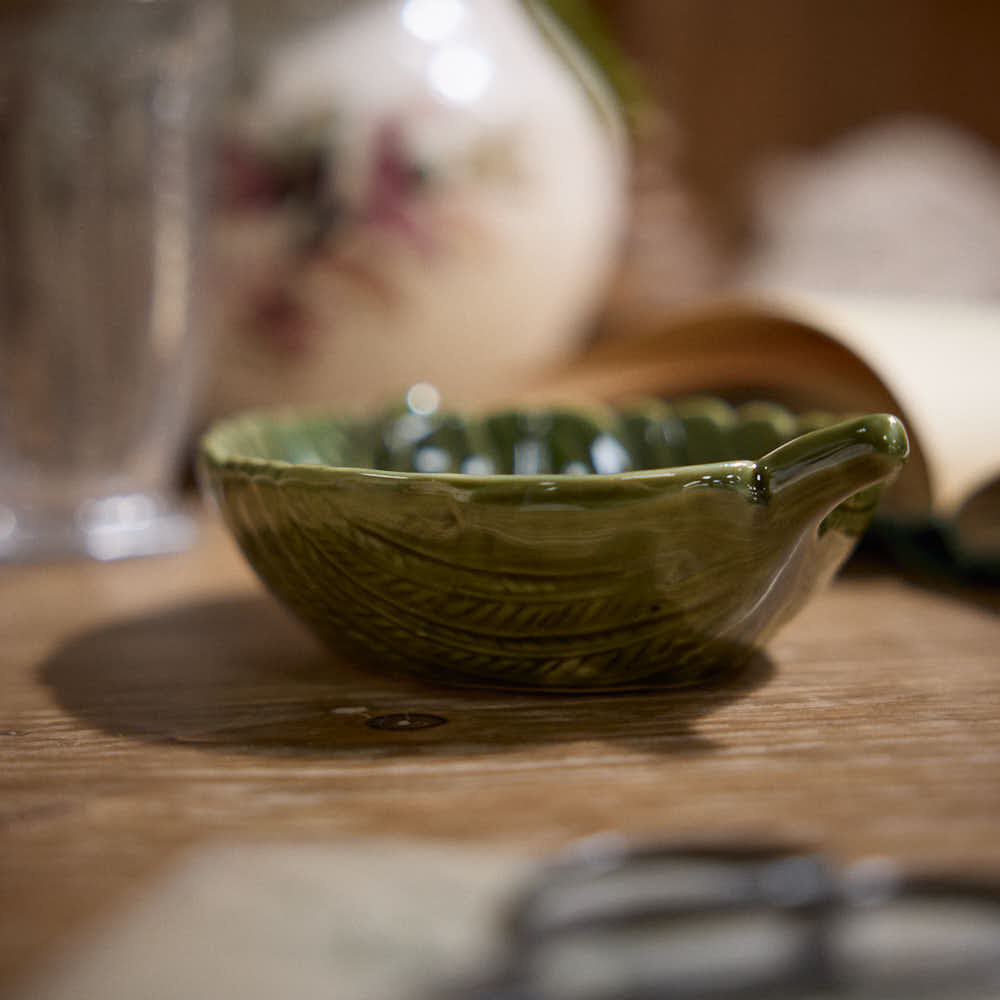 Ceramic Fern Leaf Dish | Evergreen Home Interiors